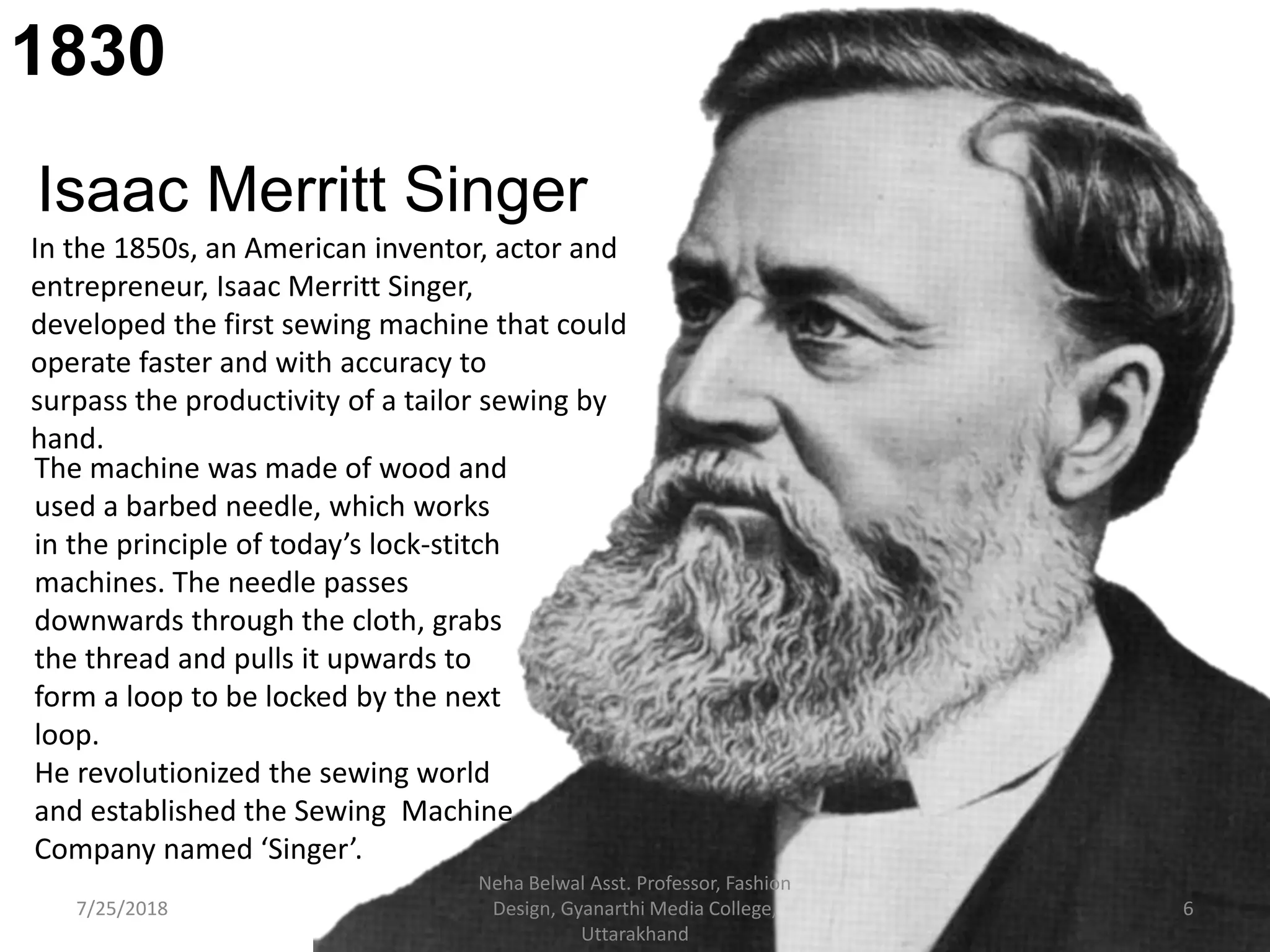 History of sewing machine | PPTX