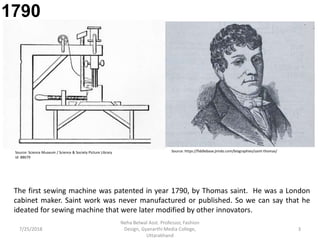 History of sewing machine | PPTX