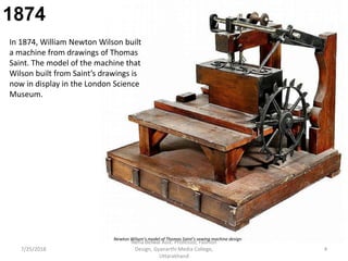 History of sewing machine | PPTX