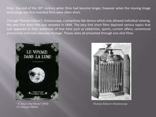 History of Short Film | PPTX | History | Genres