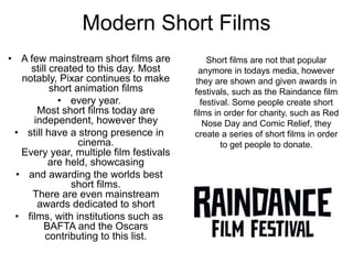 History of short films | PPTX