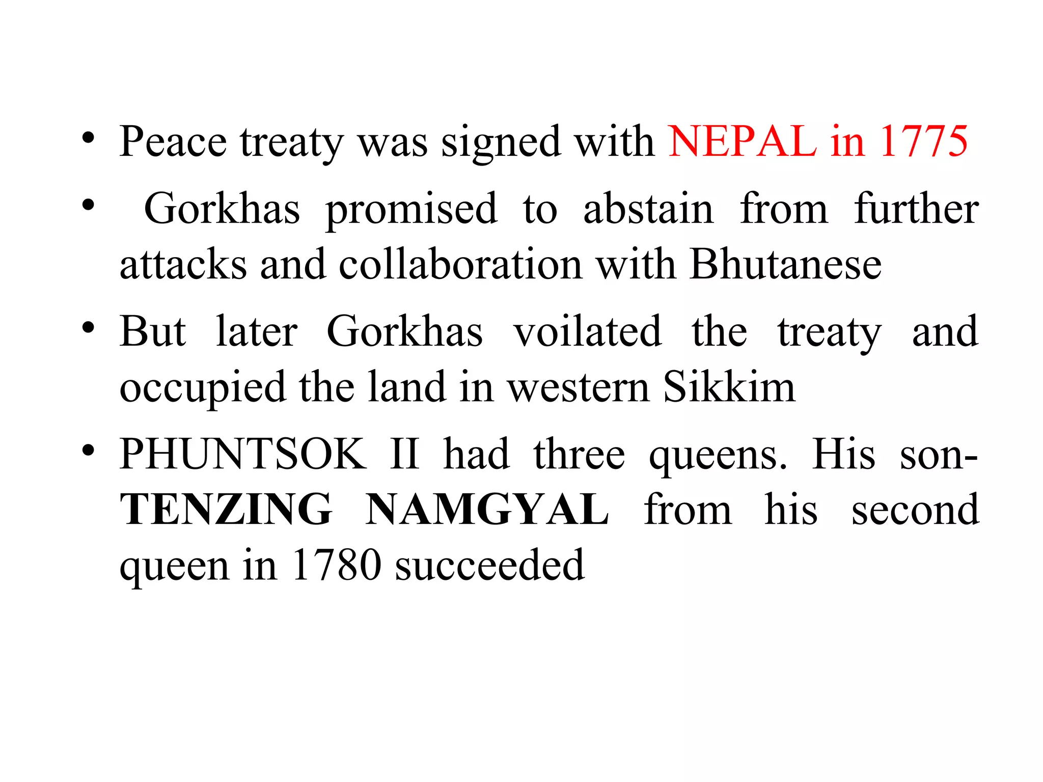 History of sikkim | PPT