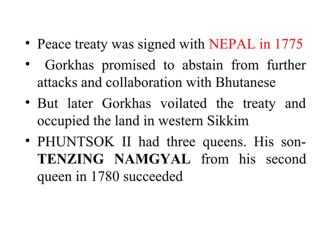 History of sikkim | PPT