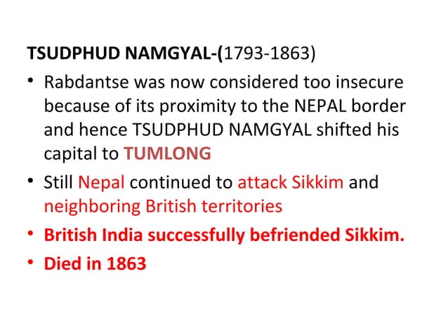 History of sikkim | PPT