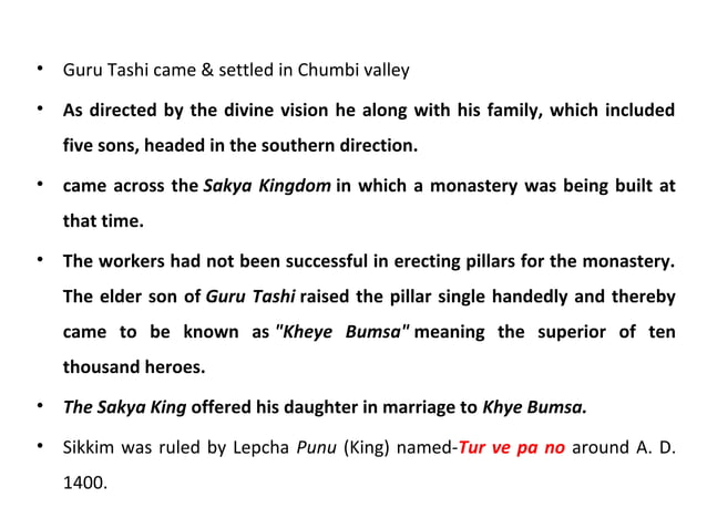 History of sikkim | PPT