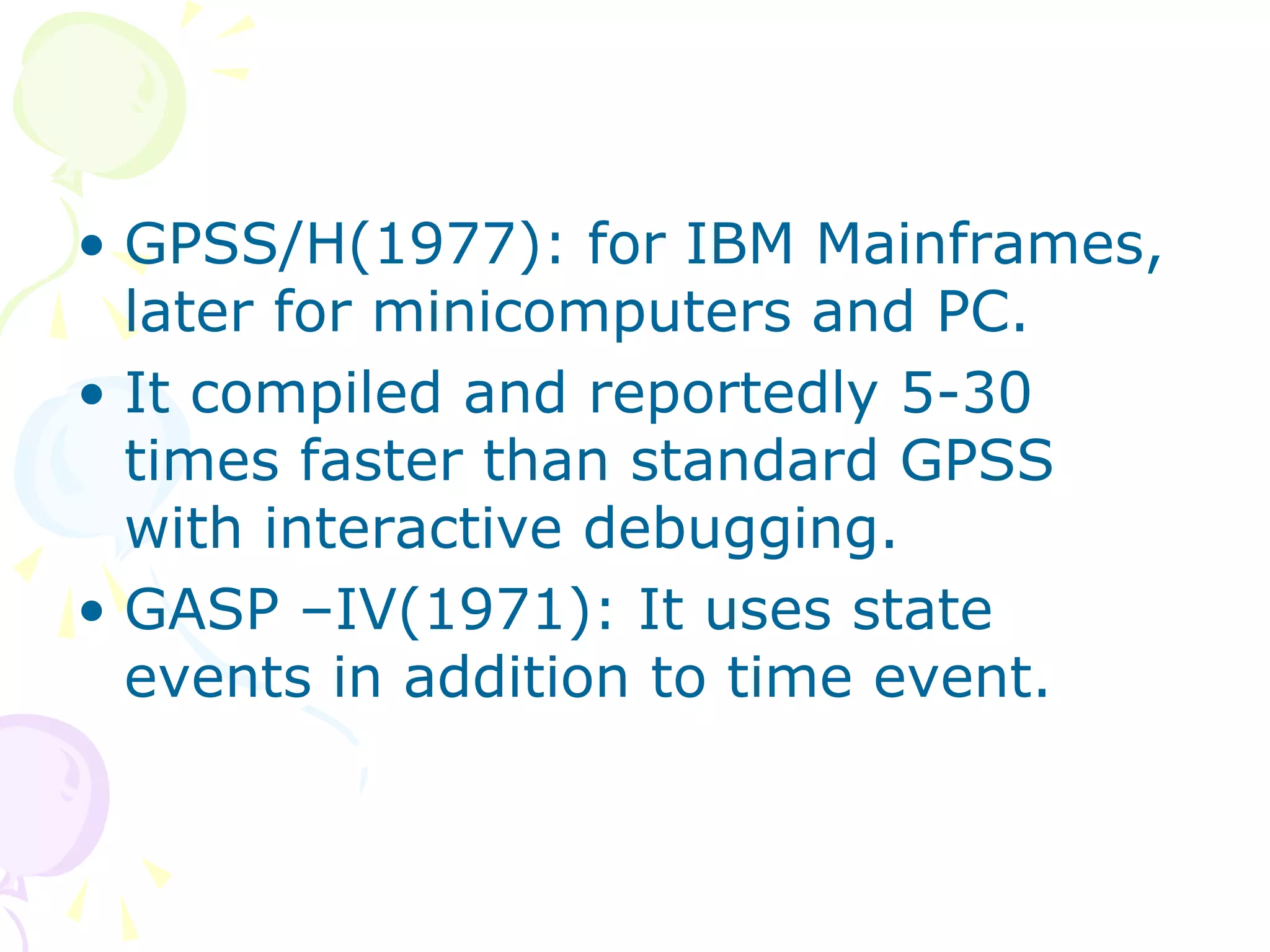 History of simulation software | PPTX