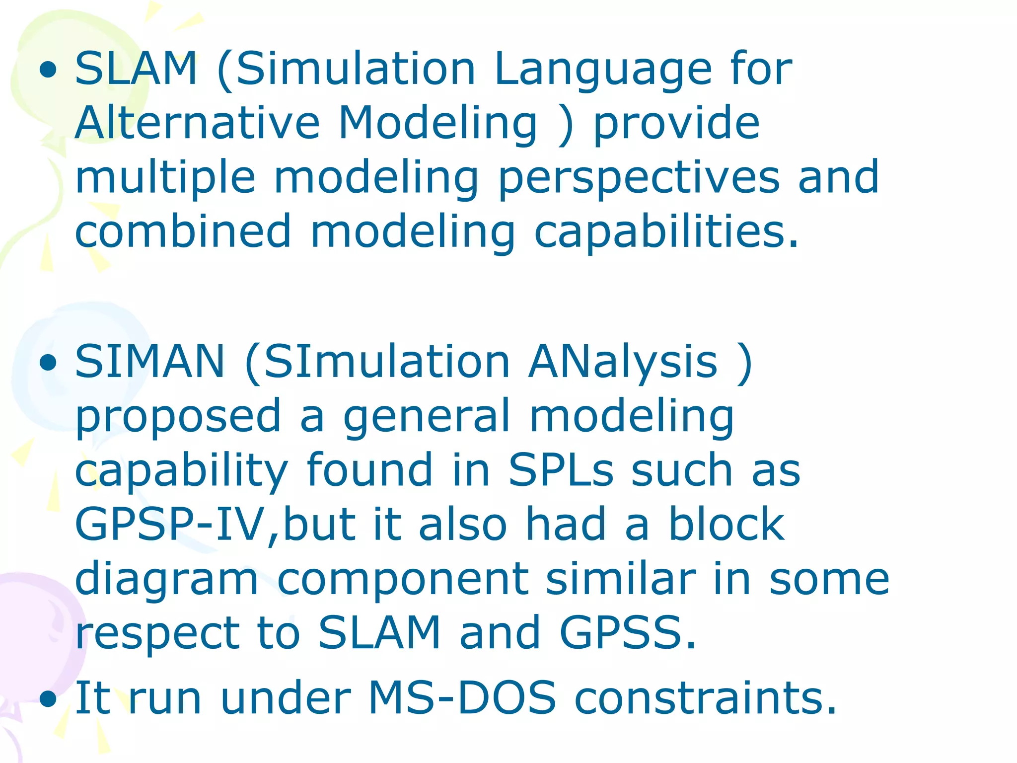 History of simulation software | PPTX