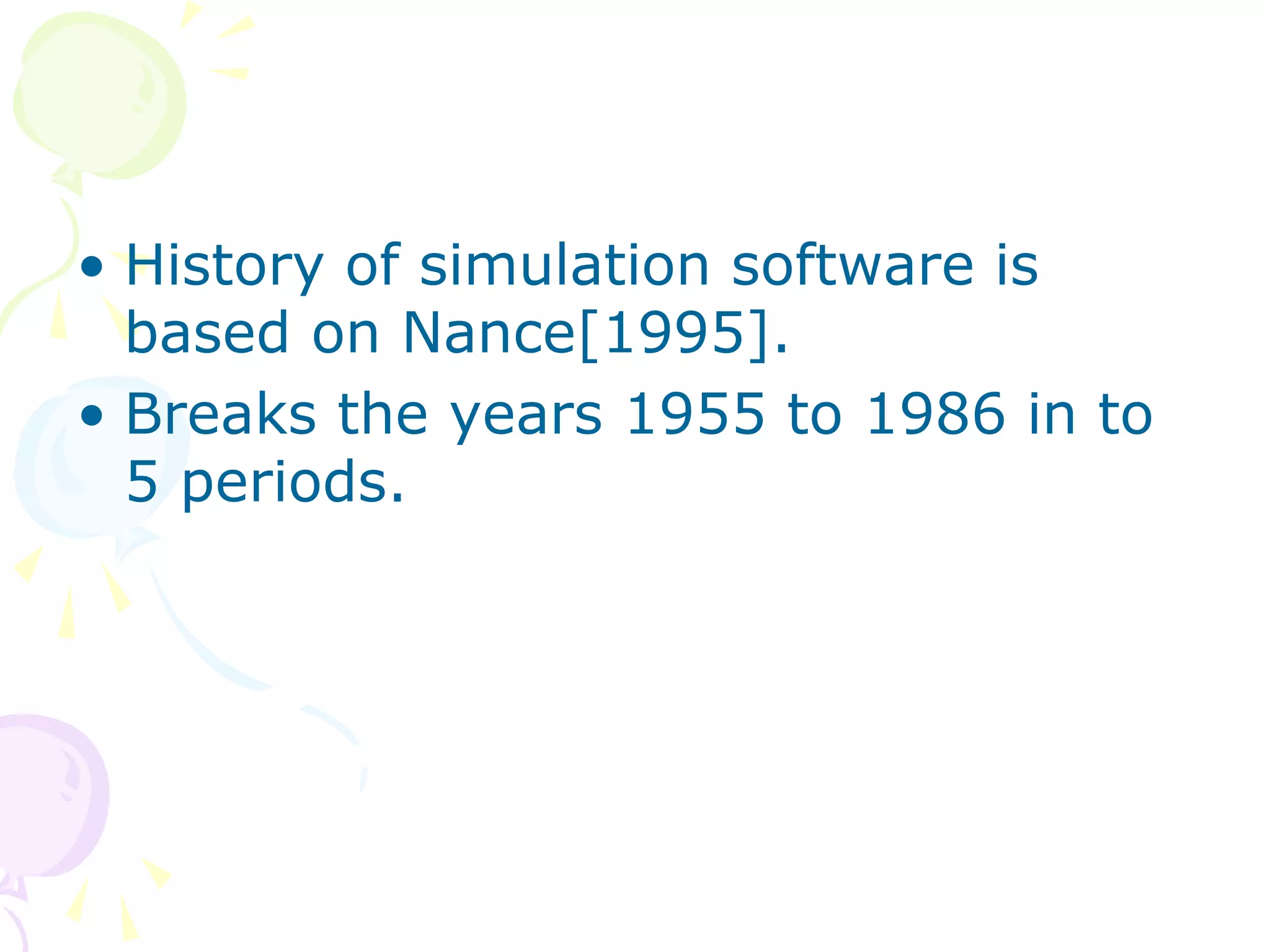 History of simulation software | PPTX