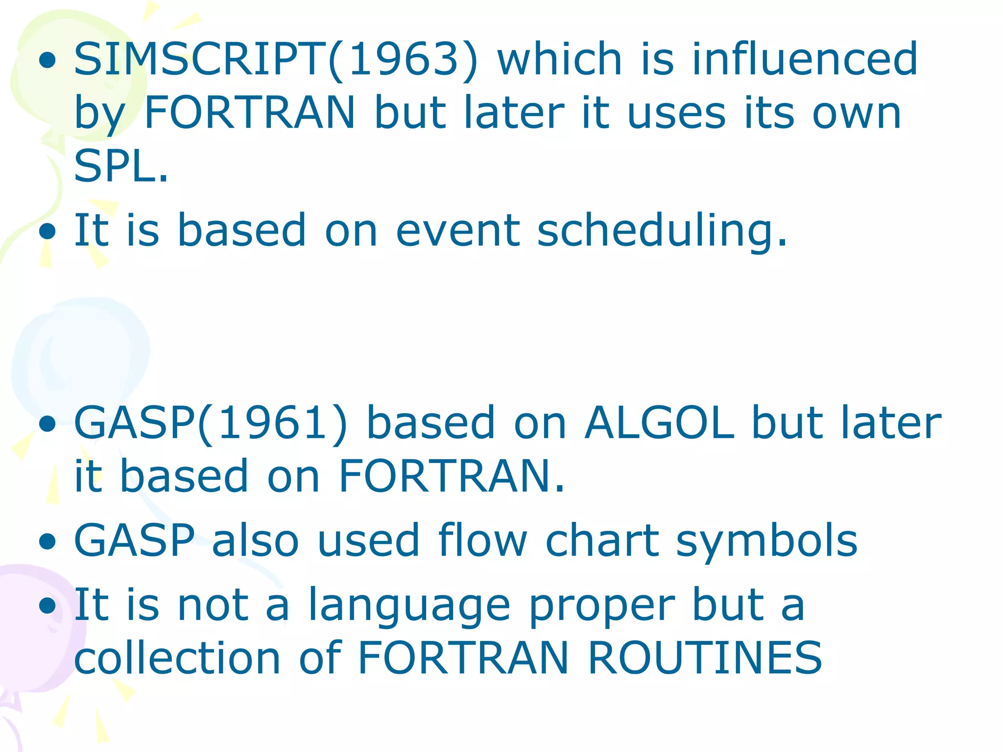 History of simulation software | PPTX