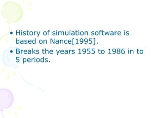 History of simulation software | PPTX