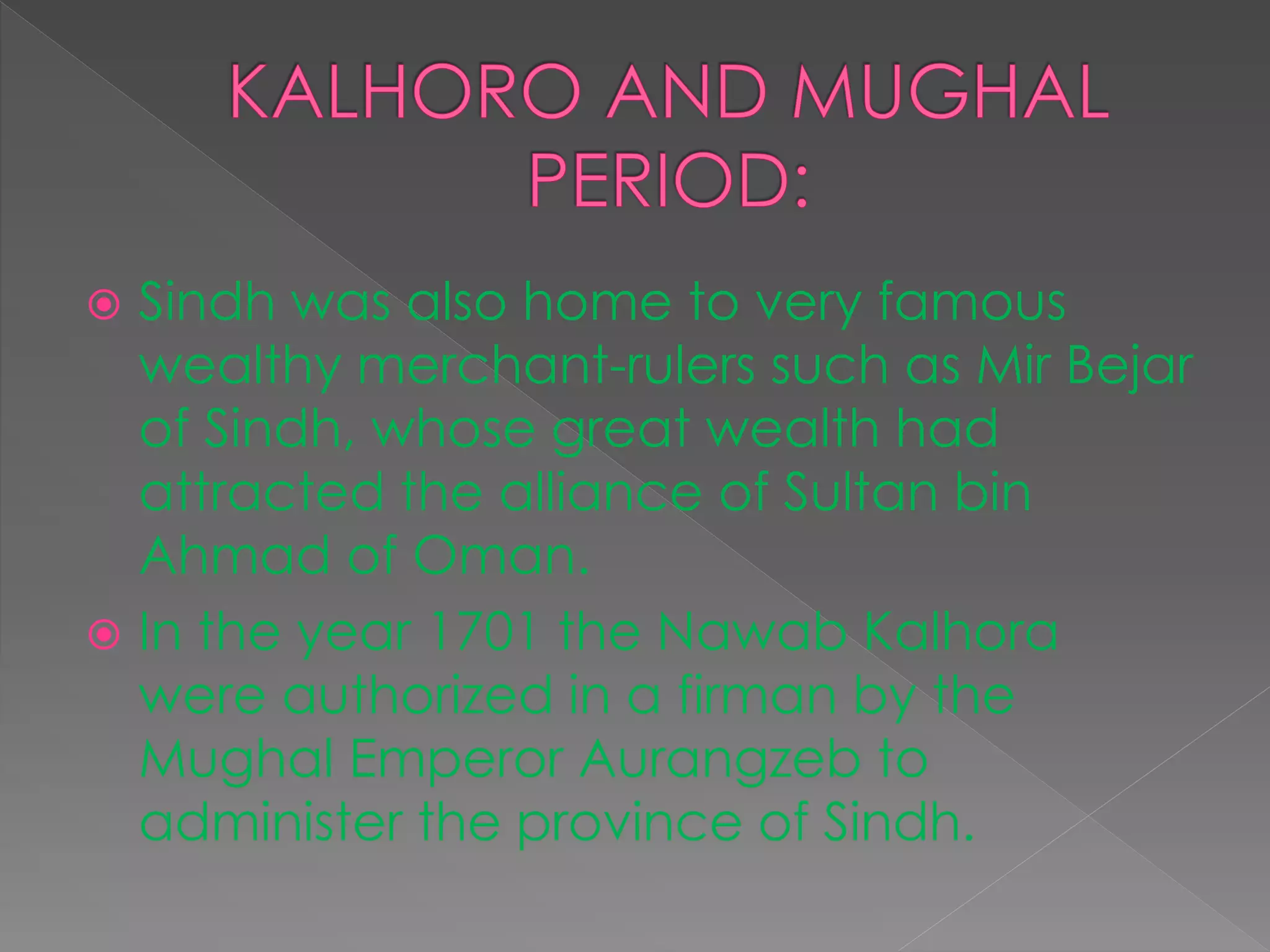 History of Sindh | PPTX