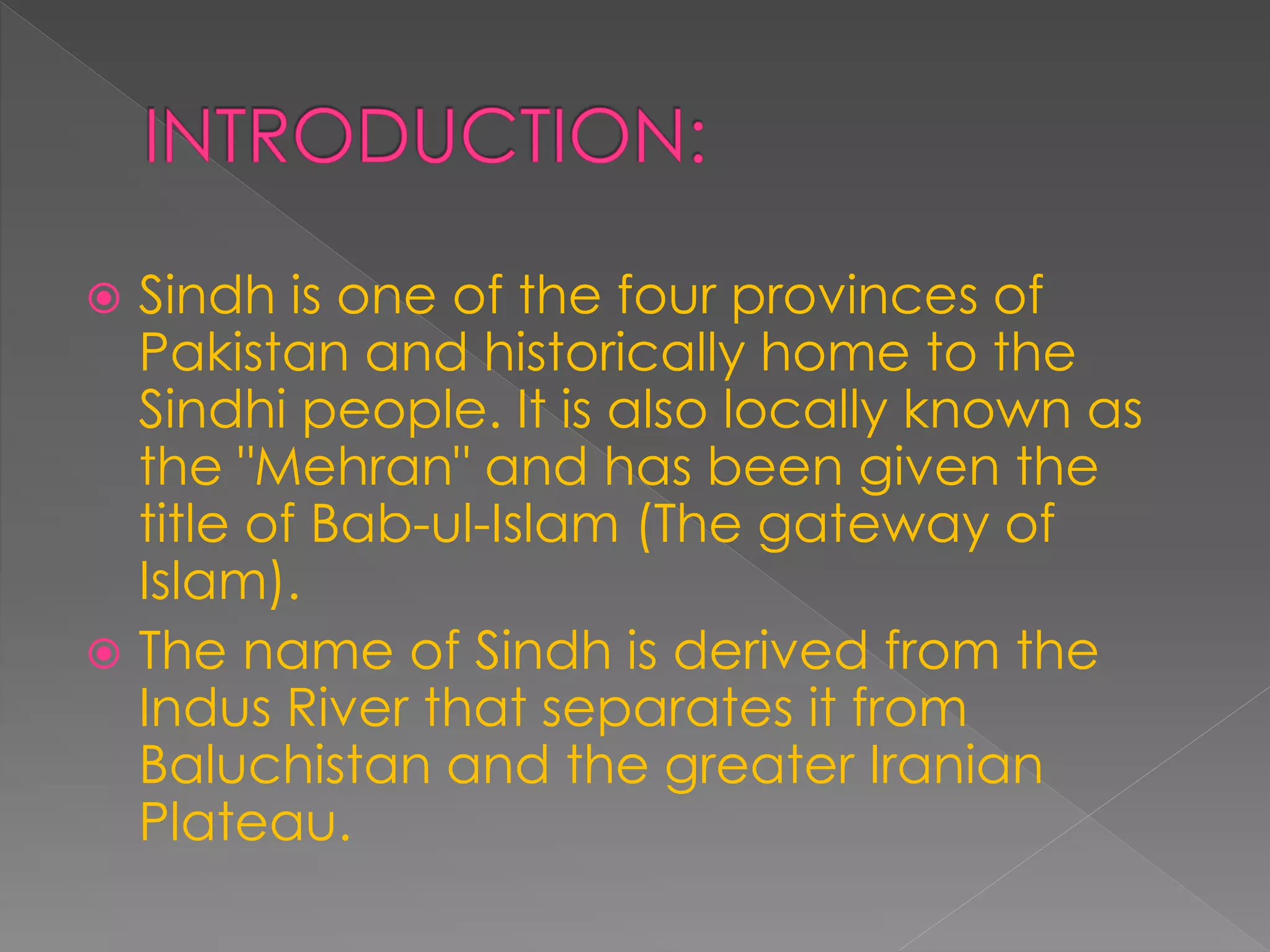 History of Sindh | PPTX