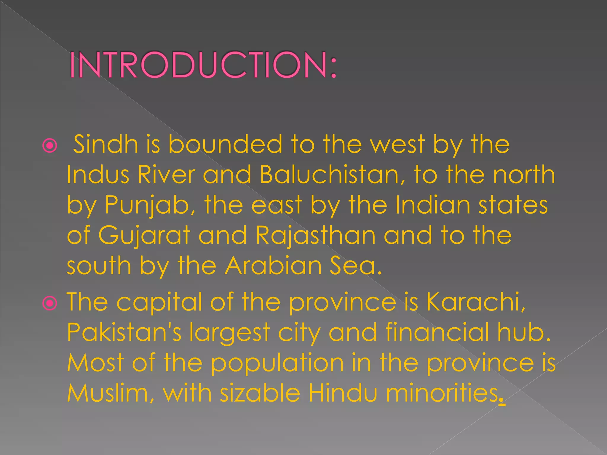 History of Sindh | PPTX