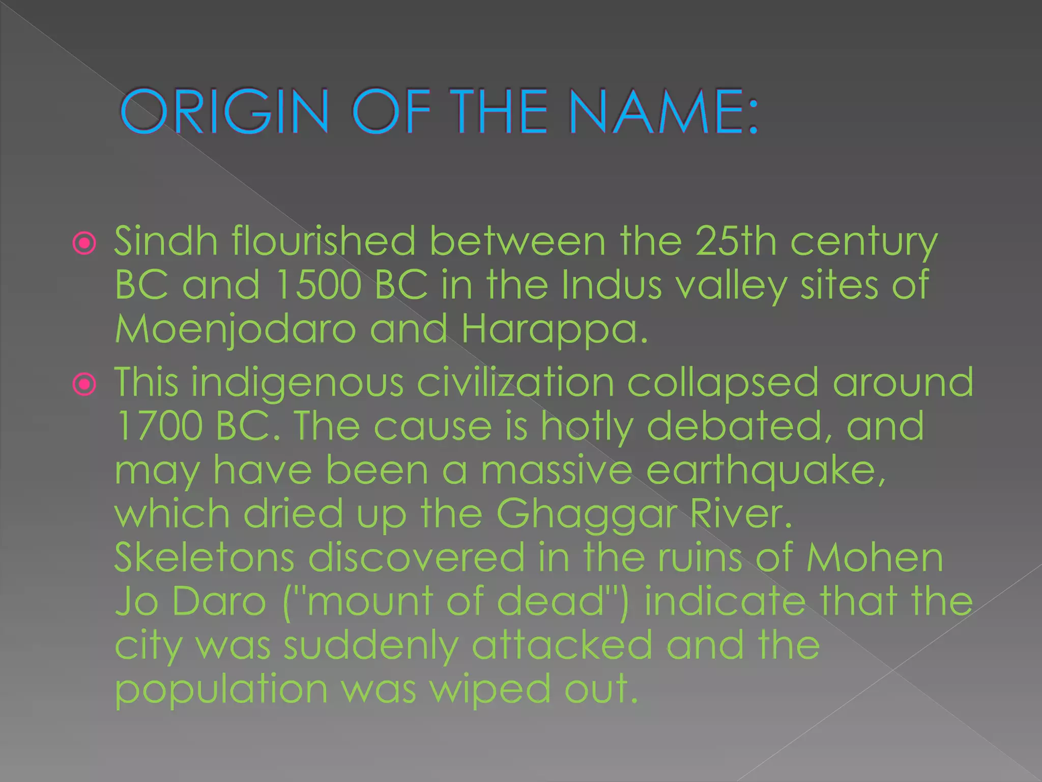 History of Sindh | PPTX