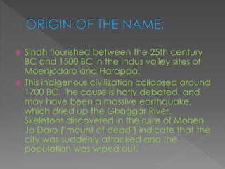 History of Sindh | PPTX