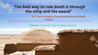 History of Sindh Police (A detailed guide) | PPTX
