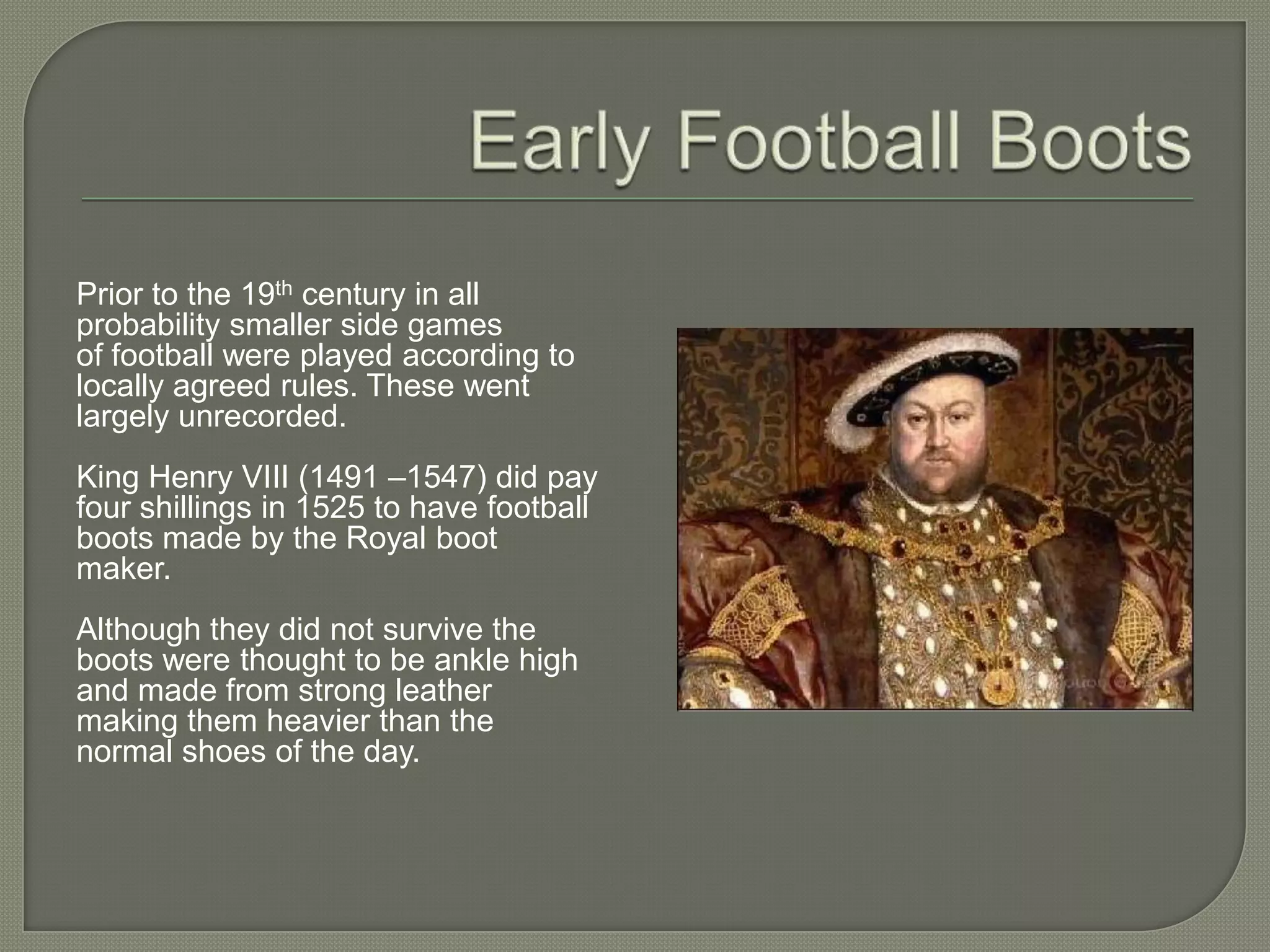 History of soccer boots | PPTX