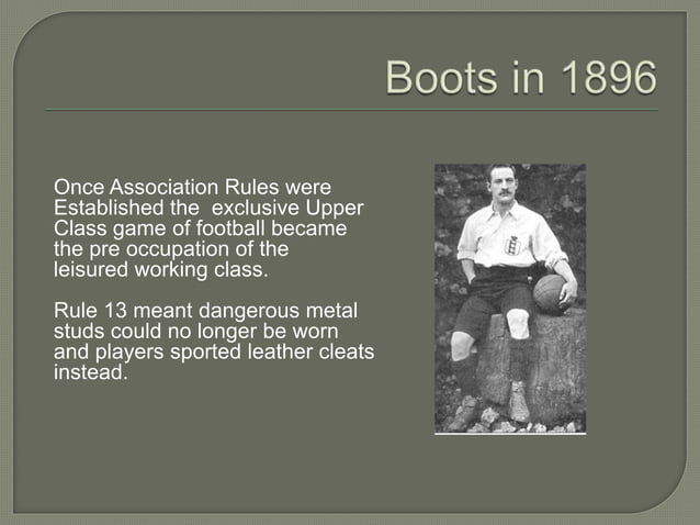 History of soccer boots | PPTX