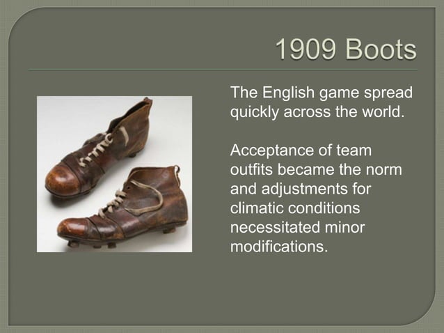 History of soccer boots | PPTX