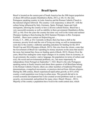 History Of Soccer Essay | PDF