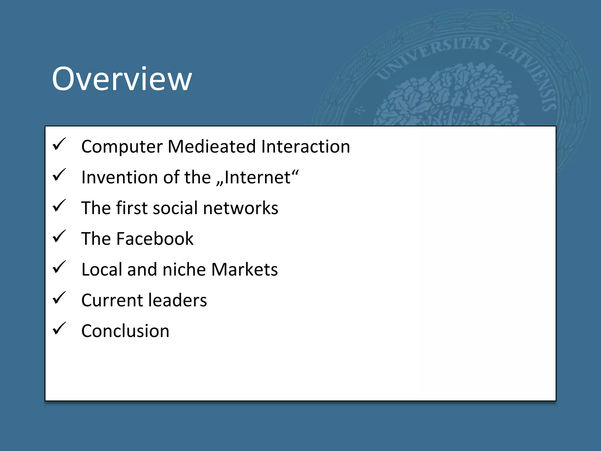 The history of social networks | PPT
