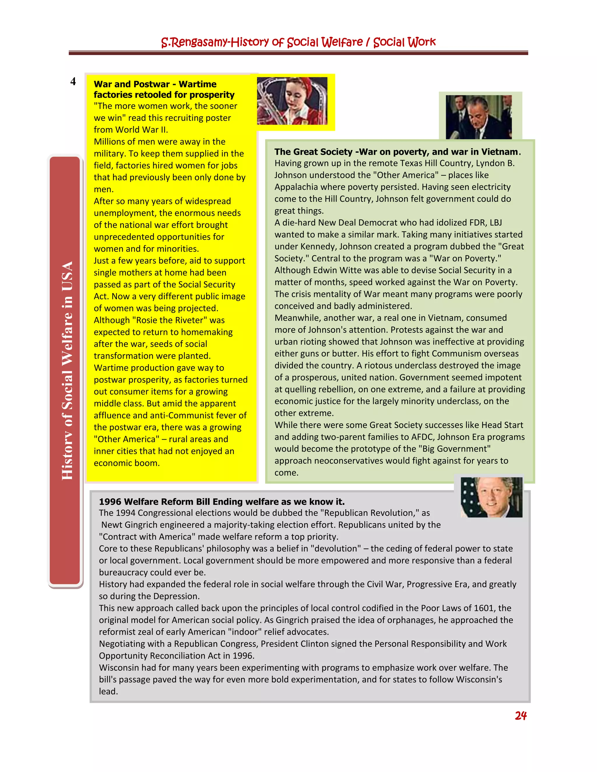 History of social welfare social work | PDF