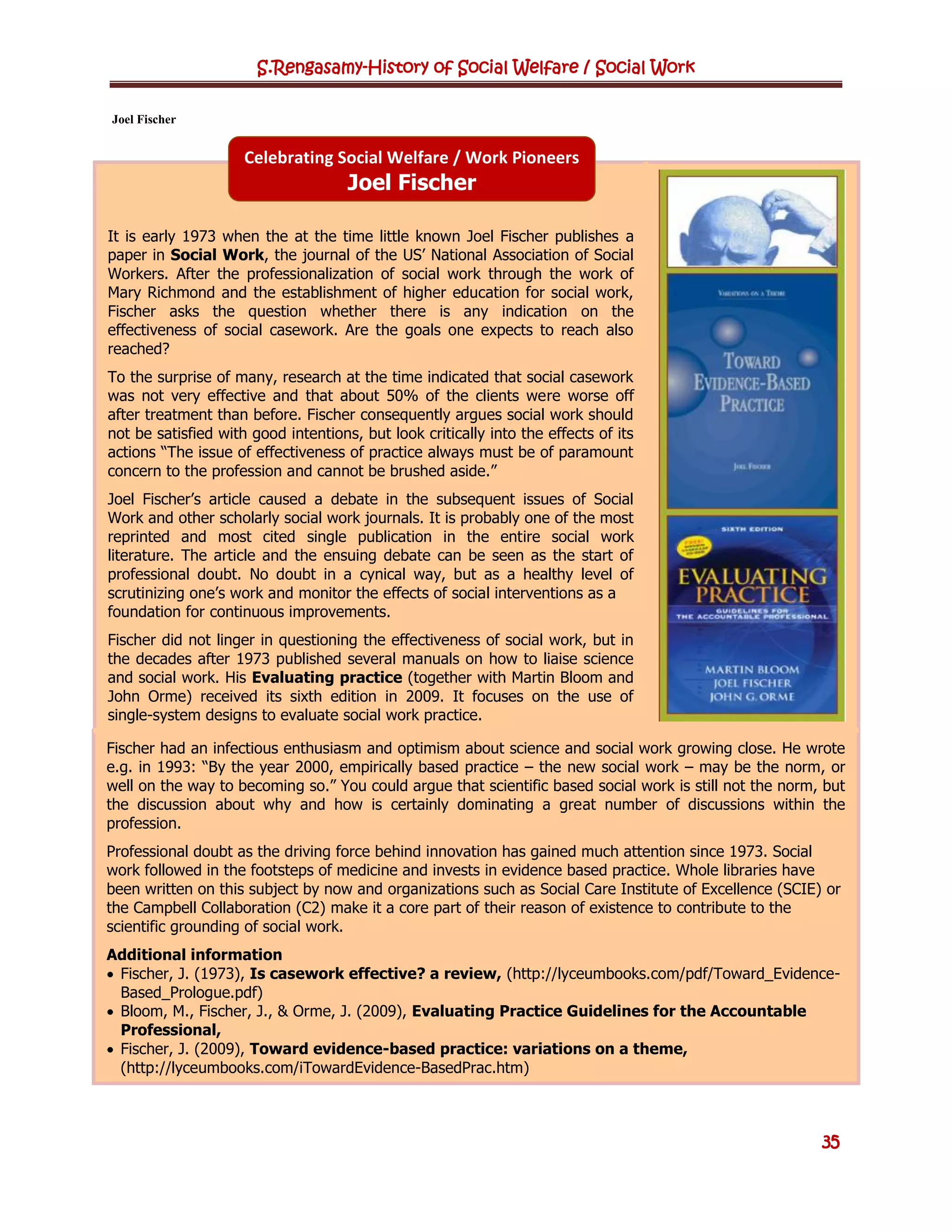 History of social welfare social work | PDF