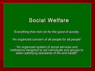 History of social welfare and social work | PPT