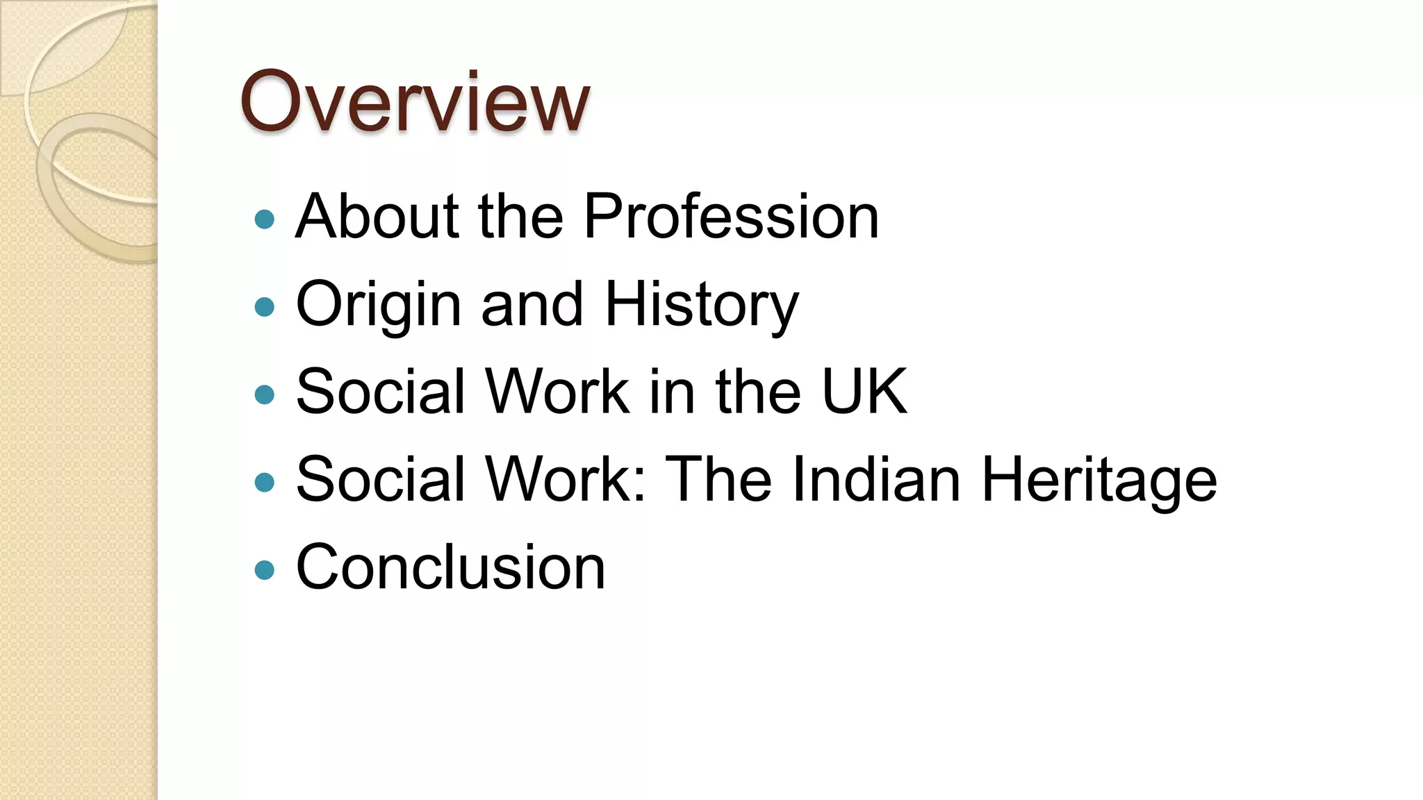 History of social work | PPTX