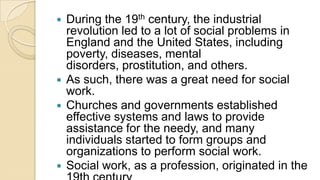 History of social work | PPTX