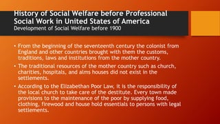Origin of Social Work in UK-USA-INDIA | PPTX