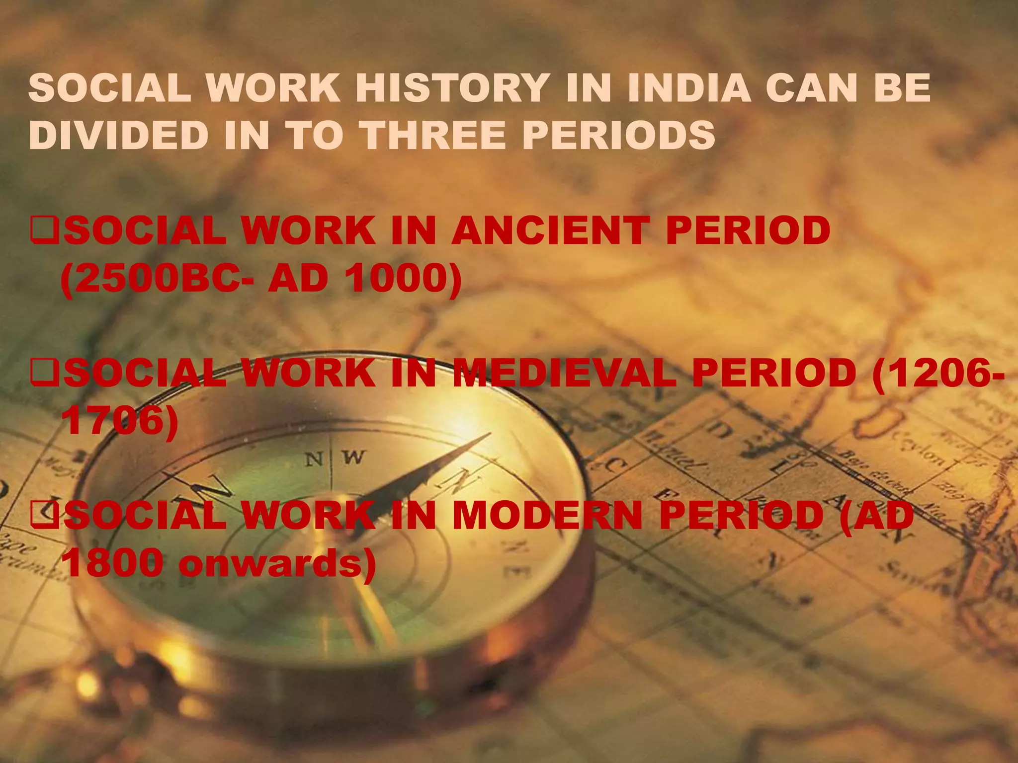 History of social work in india | PPTX