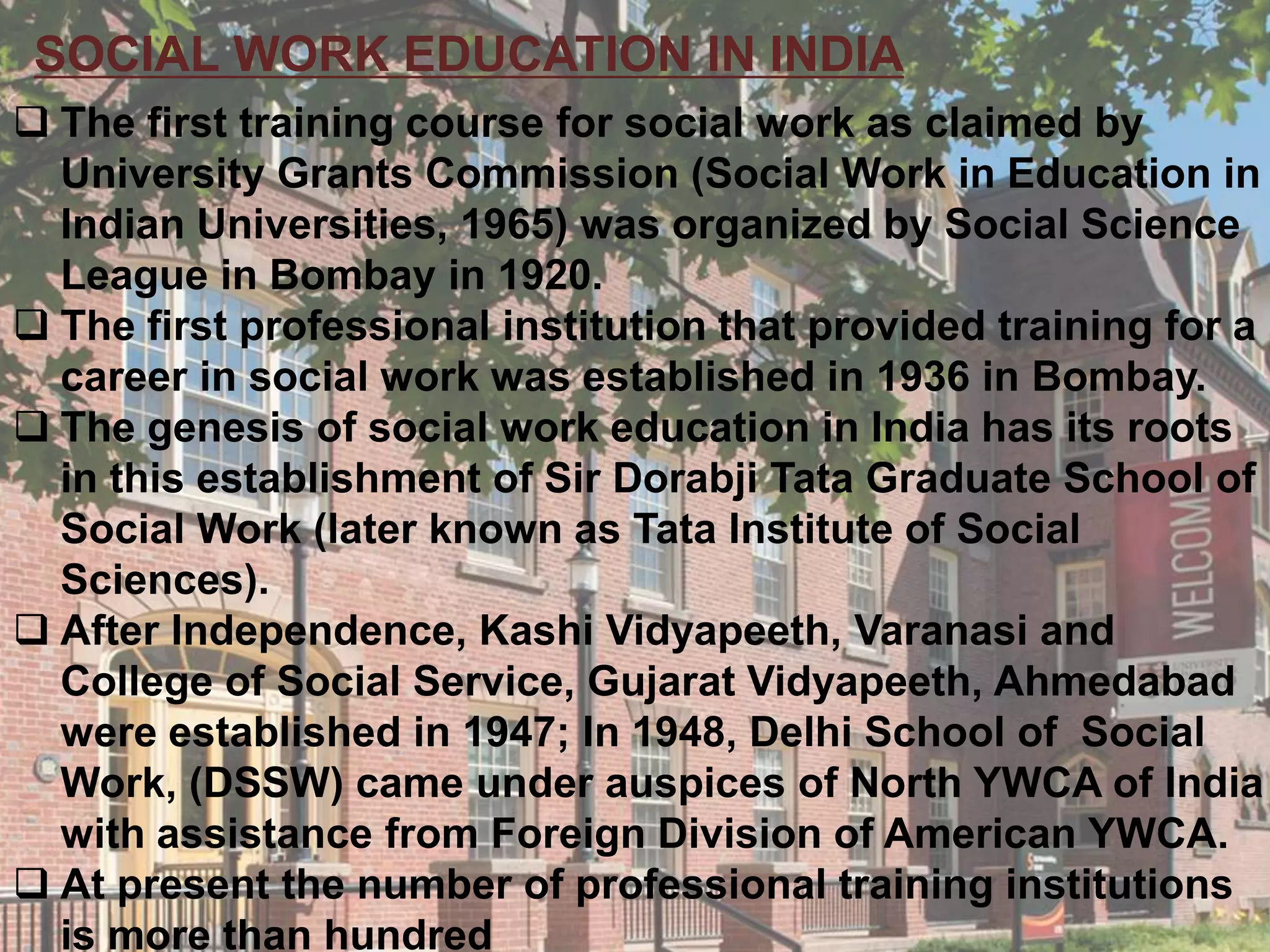 History of social work in india | PPTX