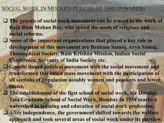 History of social work in india | PPTX