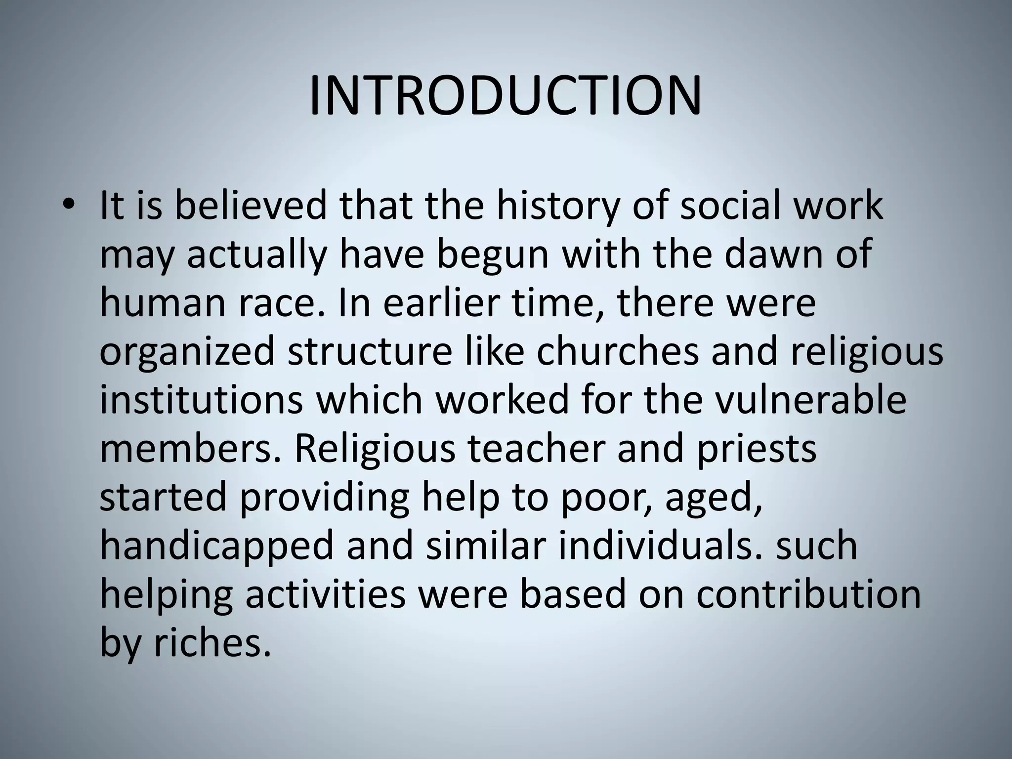 Historical development of social work in uk | PPTX