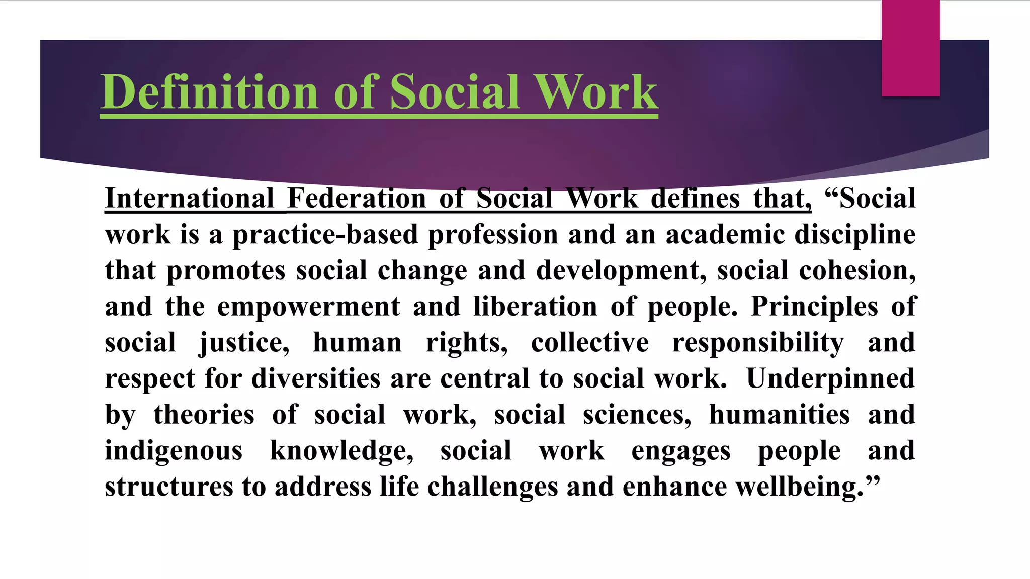 History of social work in usa | PPTX
