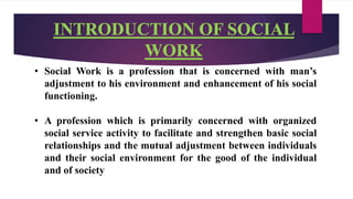 History of social work in usa | PPTX