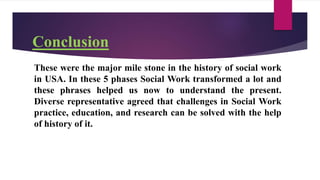 History of social work in usa | PPTX