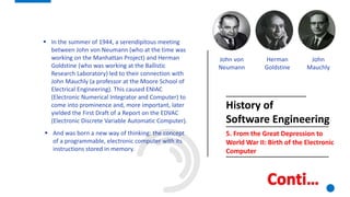 History of software engineering | PPTX