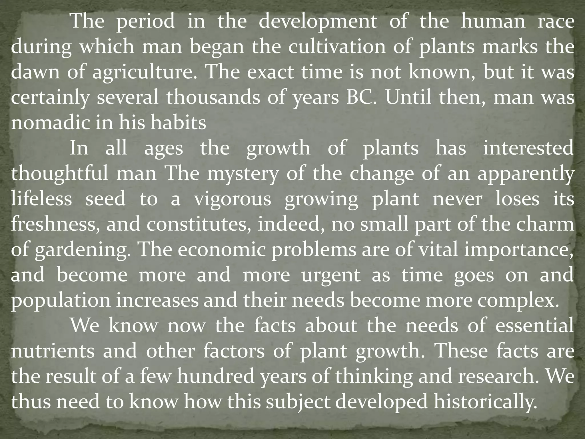History of soil fertility | PPTX