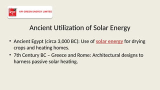 The History Of Solar Energy And Solar Panels Innovation | PPT