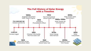 The History Of Solar Energy And Solar Panels Innovation | PPT