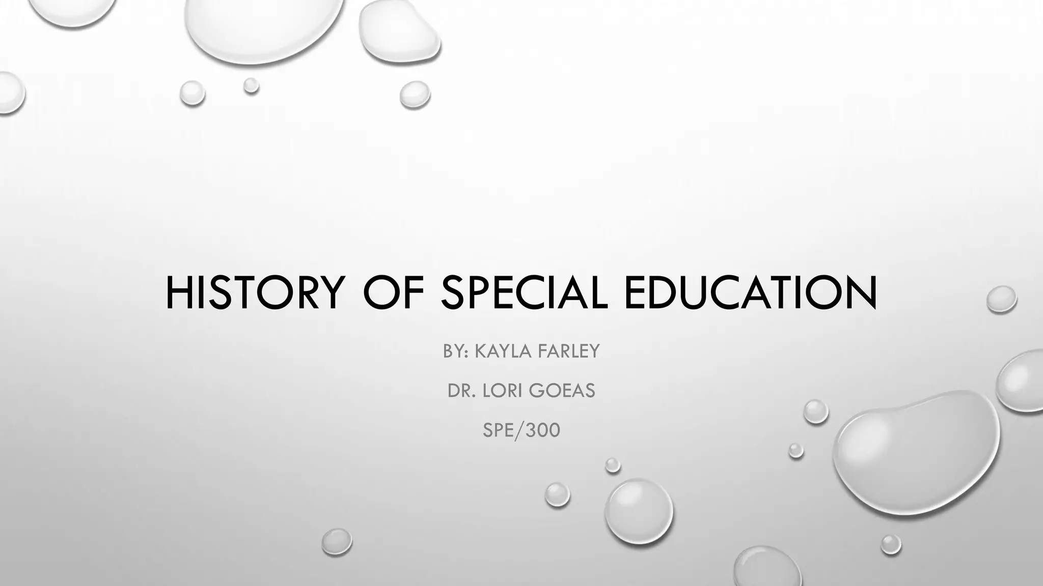 History of Special Education | PDF