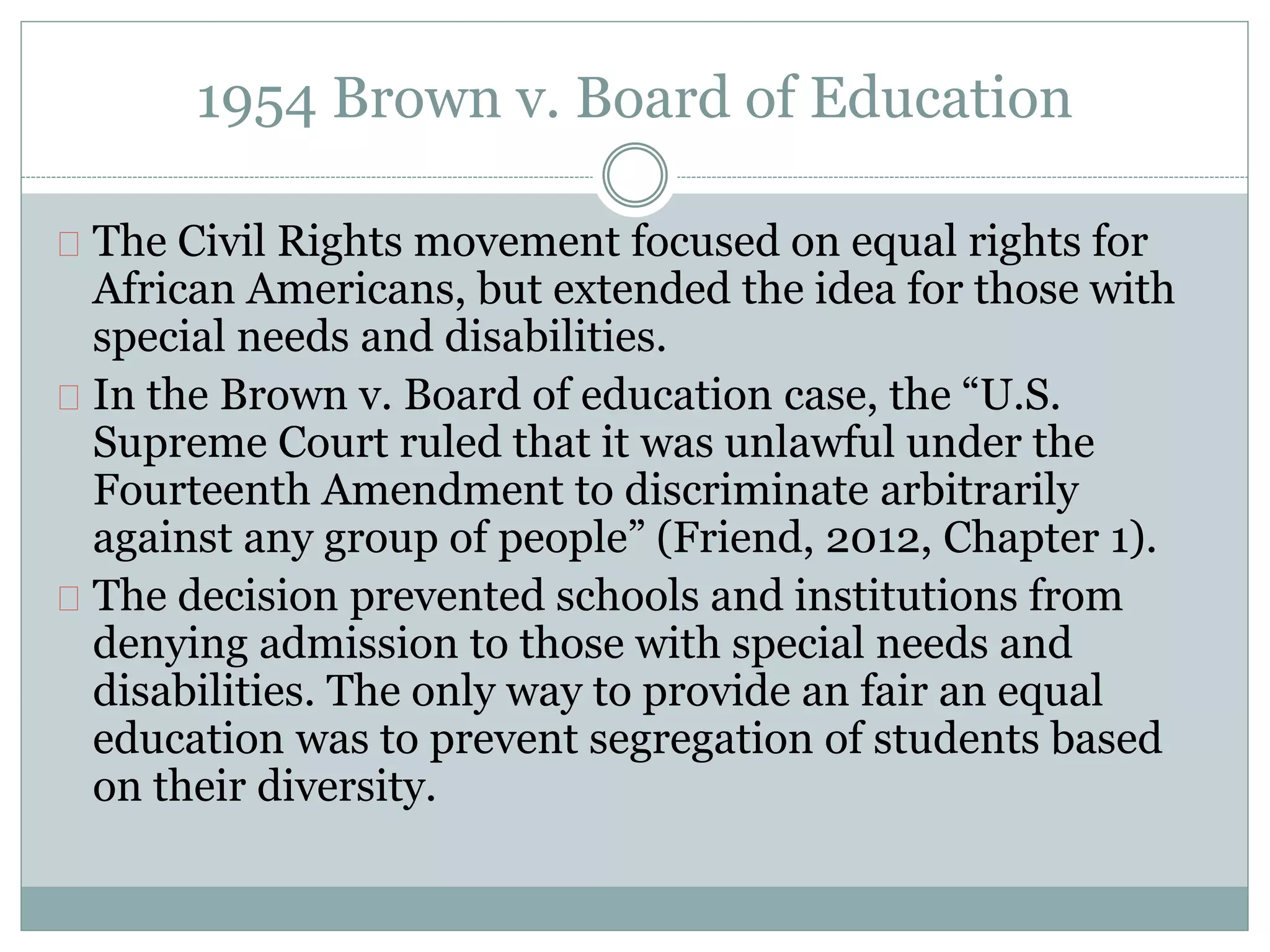 History of special education | PPTX