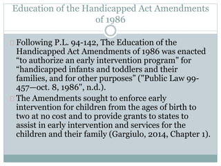 History of special education | PPTX