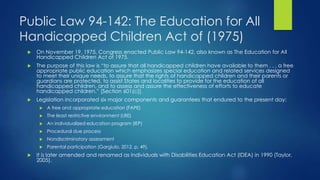 History of special education | PPTX