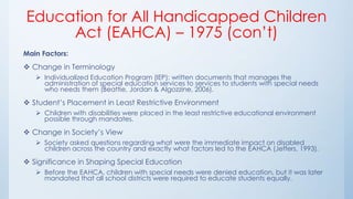 History of special education april wells_wk1 | PPTX