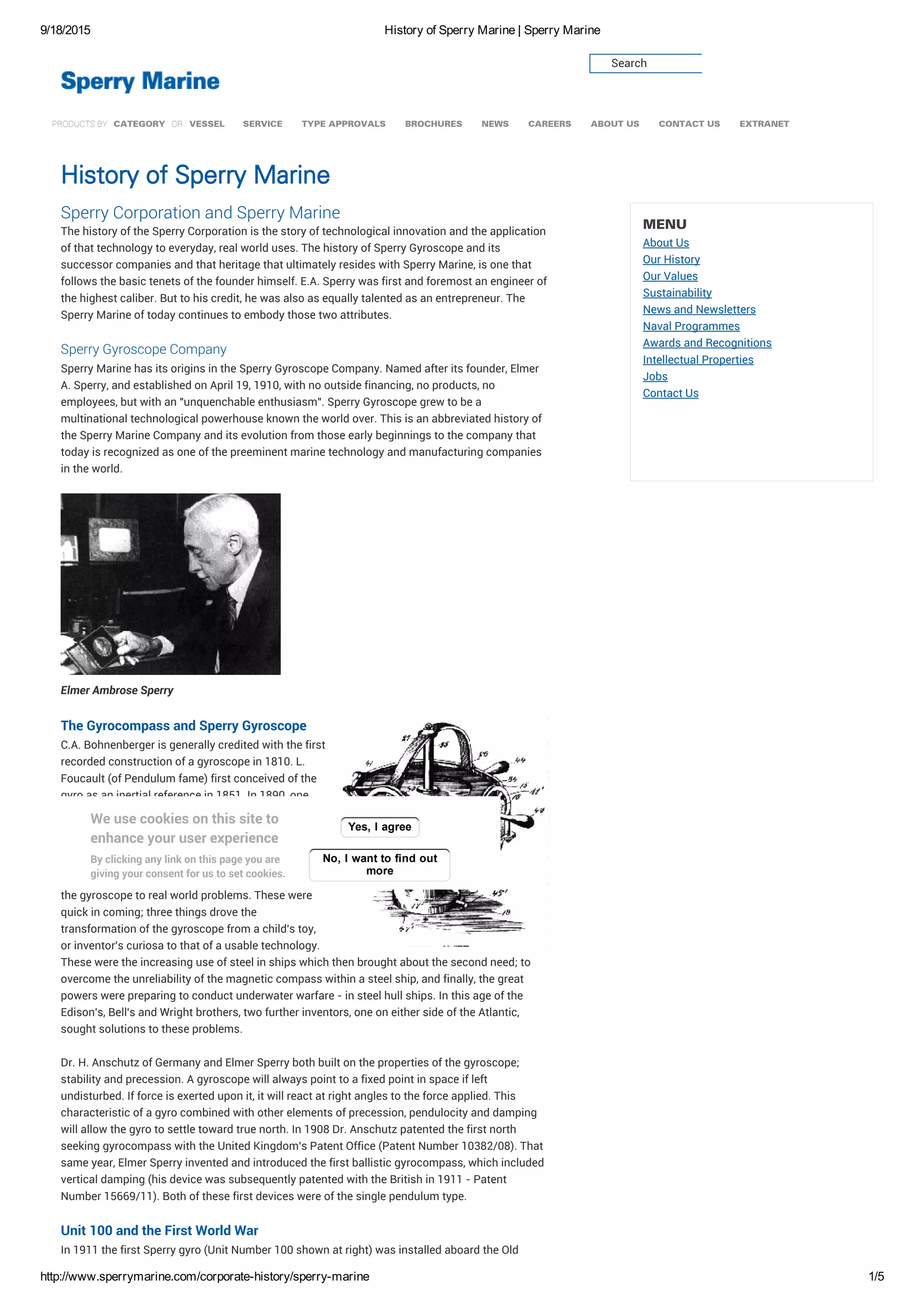 History of sperry marine | PDF