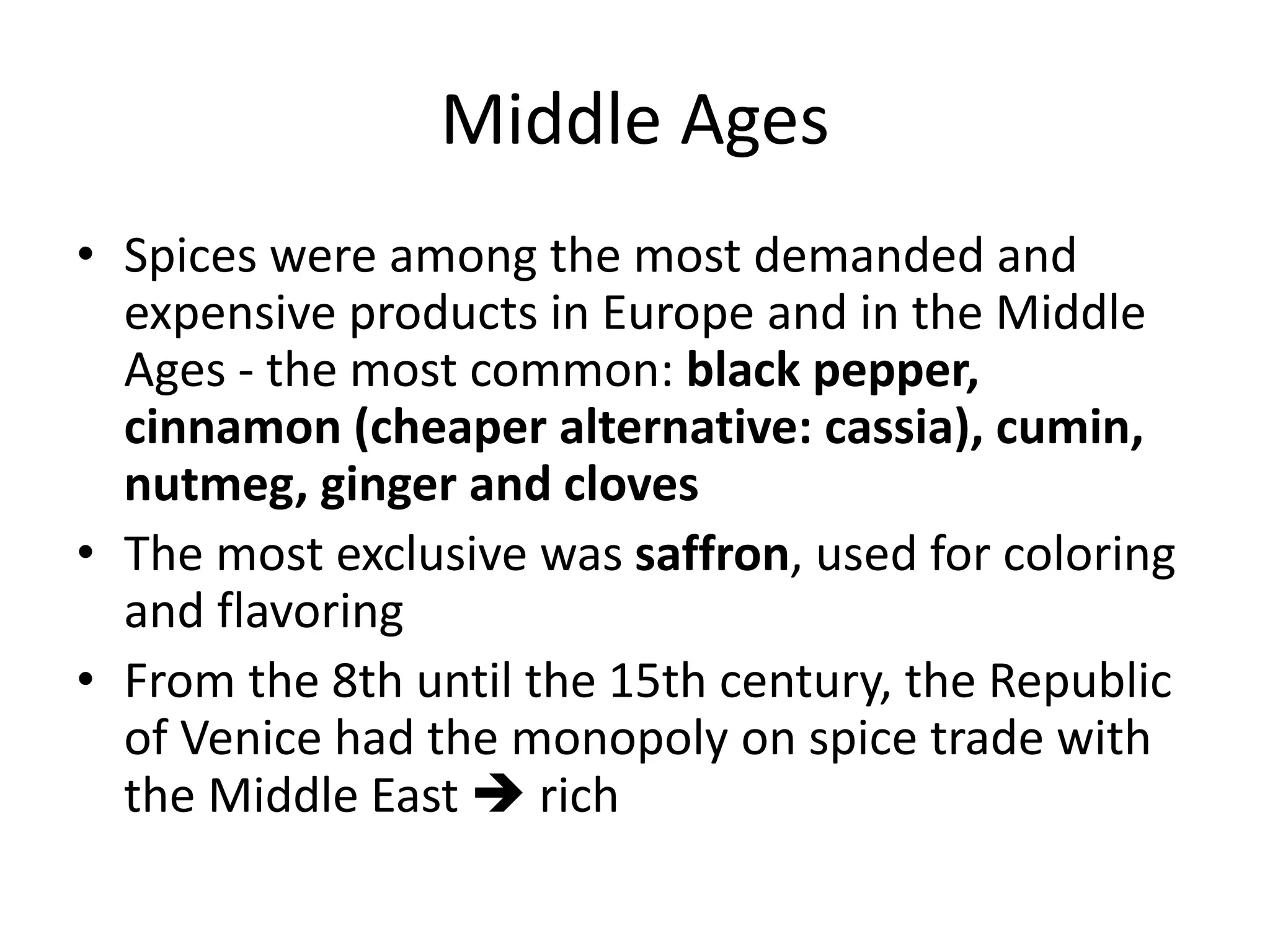 History of spices and herbs | PPTX