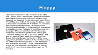 History of storage | PPTX